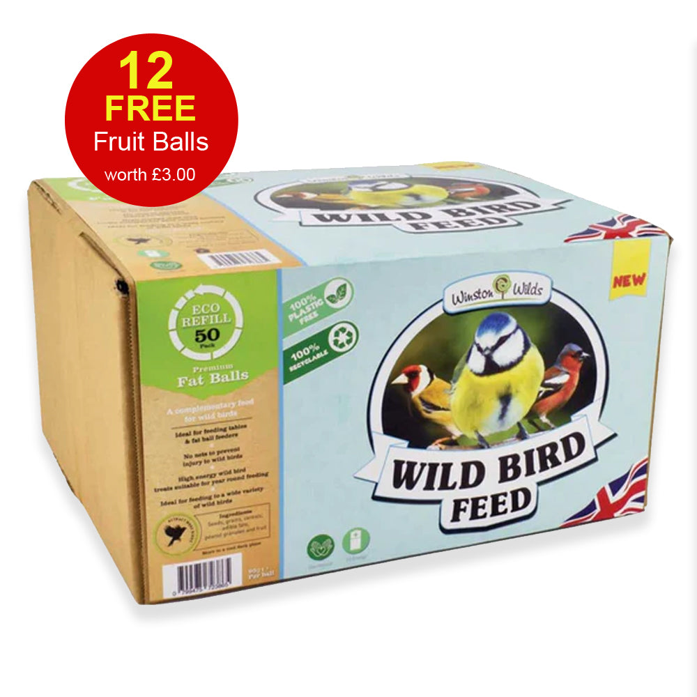 50 Classic Fat Balls Eco Refill – Winston Wilds